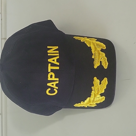 Other | Dpc Navyyellow Captain Hat With Mesh Back | Poshmark